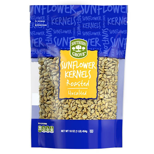 Southern Grove Unsalted Roasted Sunflower Kernels, 16 oz